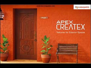 ASIAN PAINTS APEX CREATEX - TEXTURES FOR EXTERIOR SPACES - SCRATCH FINISH | ROLLER FINISH | DHOLPUR