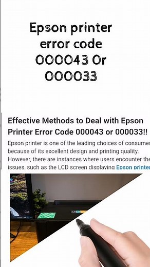 Error codes Solution for Printers #error-cods #printer_problem #epson_printer_error #i_need_solution