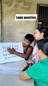 You have 3 cows,2 dogs,and 1 cat how many leg do you have comment niyo guys Ang sagot niyo😊✌️ #reelschallenge #reelsvideoシ | Father & Daughter tv