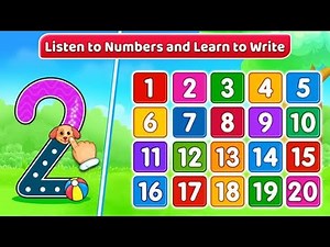 Number names 1to 20,Number names 1-20,Number names with spelling, Number names for kids, Number