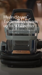 Don't let spots and stains get in the way. Clean tough messes on carpet and tile with Little Green® HydroSteam® deep cleaner. | BISSELL