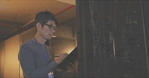 Technician Standing By Server Rack Monitoring Stock Footage Video (100% Royalty-free) 3911766965 | Shutterstock