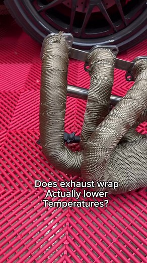 Does header wrap actually work? I dont recommend the knock off stuff from amazon. This product is worth oaying for name brand #ferrari #ferrari360 #exhaustwrap