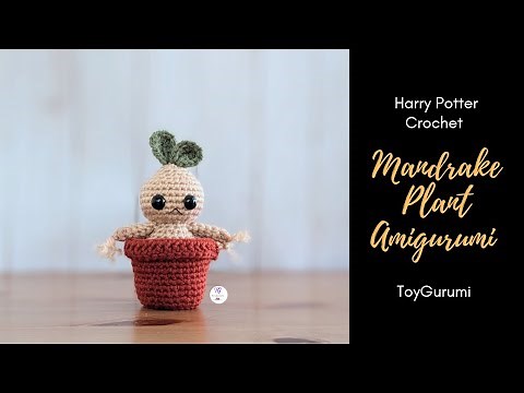 Harry Potter Crochet Series || How to Crochet Mandrake Mandragora Amigurumi Pattern and Tutorial