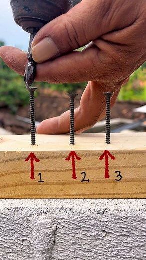 52K views · 11 shares | how to insert screws quickly, after I tried no. 2 which was the fastest #test #carpenter #fblifestyle #woodtrick #woodworker #tips | Hammer Sound | Facebook
