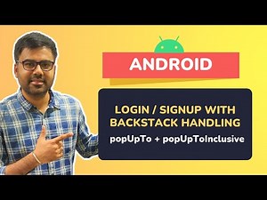 Android Login & Signup with Navigation Framework + BackStack | CheezyCode (Hindi)