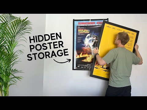 The Ultimate Movie Poster Frame! 🎥 Fits 2 Sizes with Hidden Storage