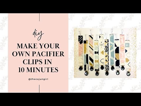 How to Sew a Pacifier Clip - 10 minute Project