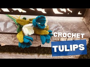 How to Crochet Tulips | Easy Flower Tutorial for Beginners