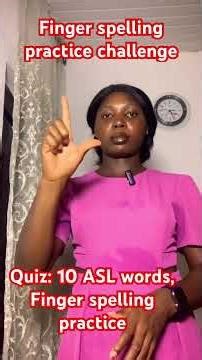 Fingerspelling Practice Challenge | Improve Your ASL Fast#asl