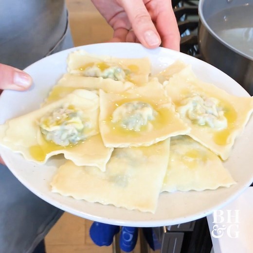 76K views · 92 reactions | Fresh Pasta Dough for Ravioli: Homemade ravioli is a treat like no other! Here’s how to make fresh pasta dough with just a few items from your pantry. Then, customize your ravioli with the filling of your choice for a meal the whole family will love. RECIPE: https://trib.al/fw6OnLs | Better Homes & Gardens | Facebook