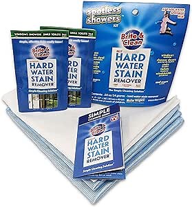 Brite & Clean Spotless Showers Kit for Hard Water Stain Removal & Cleaning