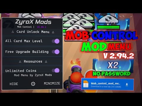 Mob Control Mod Menu V2.95.1| Unlimited Stars, Unlimited Coins Spawn Champions