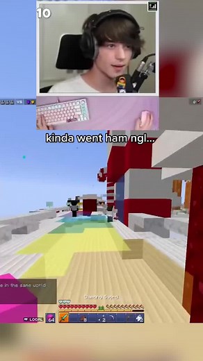 my bitrate dropped cos i was getting too many kill particles first world problems #mcyt #highkeyhateme #mcci