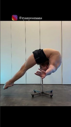 Contortionist Does Backbend While Standing On His... MOUTH?? 🦷 #shorts #contortion