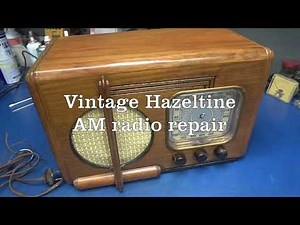 Vintage Hazeltine tube AM antique radio repair restoration