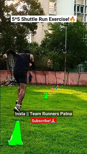 Shuttle Run Exercise!☑️ | Strength Training!🔥 #athlete #power #workout #teamrunnerspatna