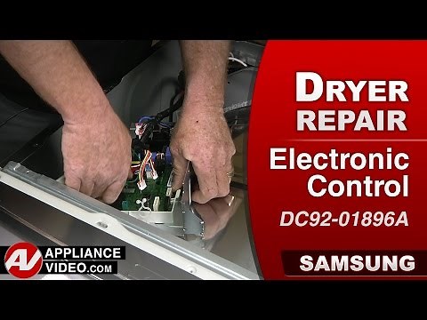 Samsung Dryer - Control Panel Will Not Activate - Electronic Control Board Repair and Diagnostic