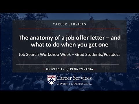 The anatomy of a job offer letter – and what to do when you get one