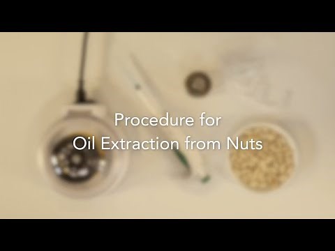 Procedure for Oil extraction from Nuts - CDR Extraction System of CDR FoodLab®