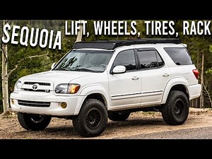 Toyota Sequoia Minimal Overland Build - Just Right (First Gen Lift, Wheels, Tires, Rack)