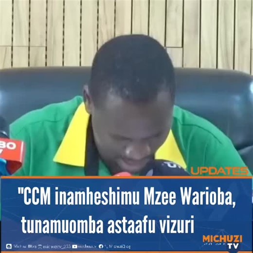 Michuzi TV | #michuzitv_updates:-#Chama Cha Mapinduzi (CCM) kimemuonya Waziri Mkuu mstaafu, Joseph Sinde Warioba, kutokana na kauli zake ambazo amekuwa... | Instagram