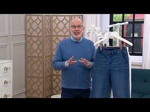 Denim & Co. Easy Stretch Denim Utility Jean on QVC