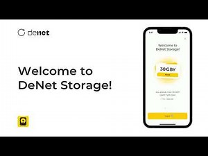 The first mobile Web3 Storage. How to use it? DeNet Guide