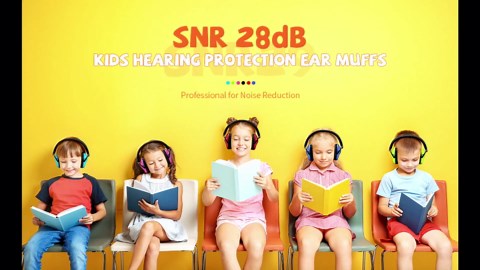 Noise Cancelling Headphones for Kids, SNR 28dB Kid Ear Protection EarMuffs, Kids Noise Cancelling Ear Protection Headphones for Autism, Baby Hearing Protection Earmuffs