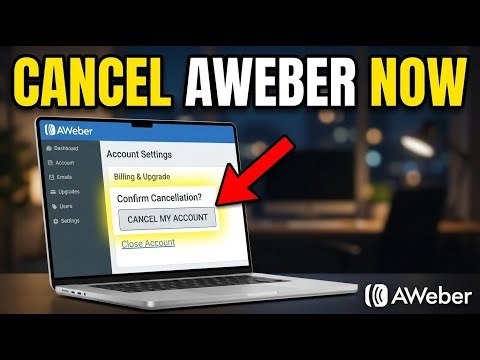 How to Cancel AWeber Membership - Easy Tutorial