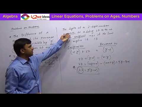 Reversing the Digits Questions in Linear Equations