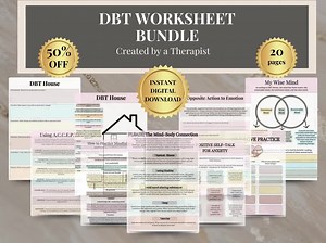 DBT Worksheets for Therapist, Dbt Skills, Dbt Workbooks. Dbt Printables, Dbt Resources,therapy Resources, Therapist Worksheets, Psychology - Etsy