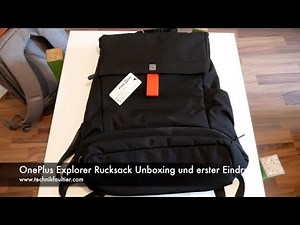 OnePlus Explorer Rucksack Unboxing und erster Eindruck