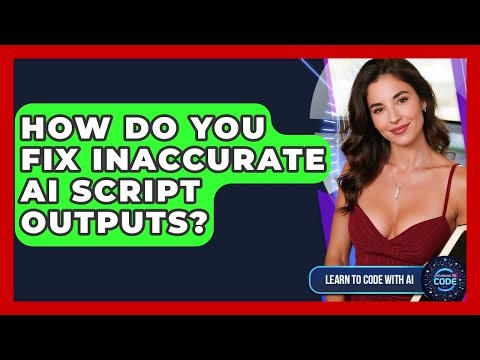 How Do You Fix Inaccurate AI Script Outputs? - Learning To Code With AI