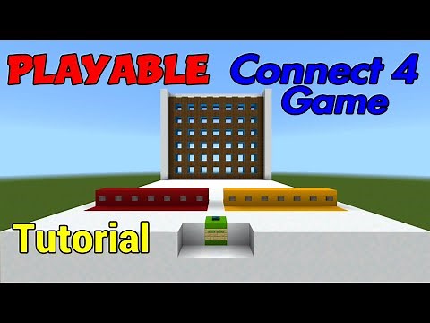 Minecraft Connect 4 Game Tutorial Bedrock - Easy