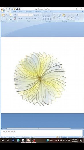 Mesmerizing Abstract Flower Animation in MS PowerPoint | No Plugins Used! #viral #shorts #india