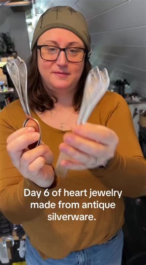Day 6 of handmade jewelry made out of antique silverware. Here’s how to do it. #handmadejewelry #jewelrytutorial #repurposed #silverwarejewelry #creatorsearchinsights