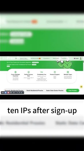 Get 20 Free Proxy IPs (No Payment Required) #freeproxy #proxyip #socialmediamarketing #shorts