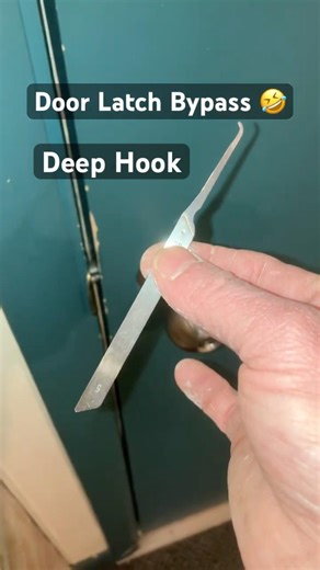 Door Latch Bypass w/ Deep Hook! #lockpicking #locksport #covertinstruments #lockpick #covert #edc