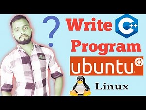 How To Write C++ Program in linux Terminal.. | Ubuntu linux