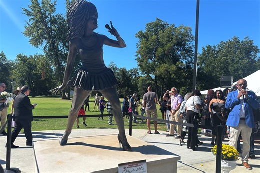 Statue of rock n’ roll queen Tina Turner unveiled in Tennessee community where she grew up