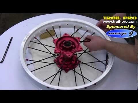 How To Lace and True a Dirt Bike or Motorcycle Rim / Wheel Part 1