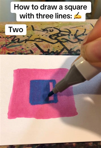 How to Draw a Square with Three Lines