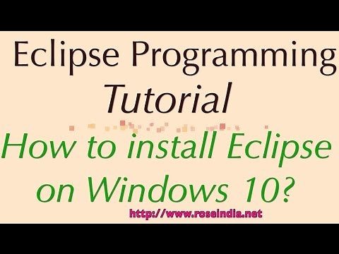 How to install Eclipse on Windows 10?