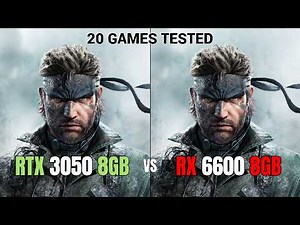 AMD RX 6600 vs Nvidia RTX 3050 8GB Gaming Test in 2026 | 1080P | 20 Games