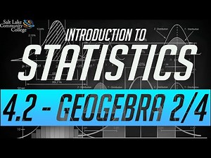 Chapter 4.2 - GeoGebra 2/4 - 𝘵 Distribution Values