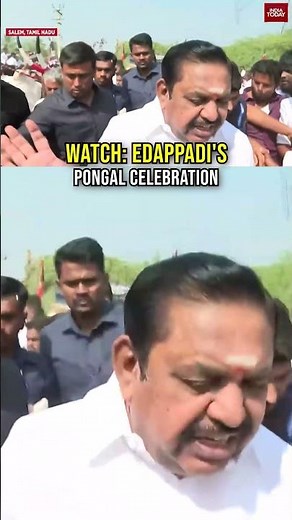 Must Watch: Edappadi Celebrates Pongal | Pongal Ritual | #shorts
