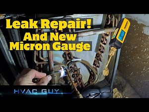 Leak Repair, and First Use of Fieldpiece MG44 Micron Gauge