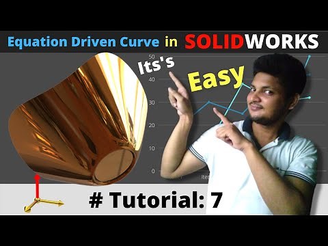 Equation Driven Curve In Solidworks || All commands explained || With Practical Application || 2021