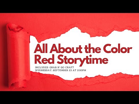 All About the Color Red Storytime